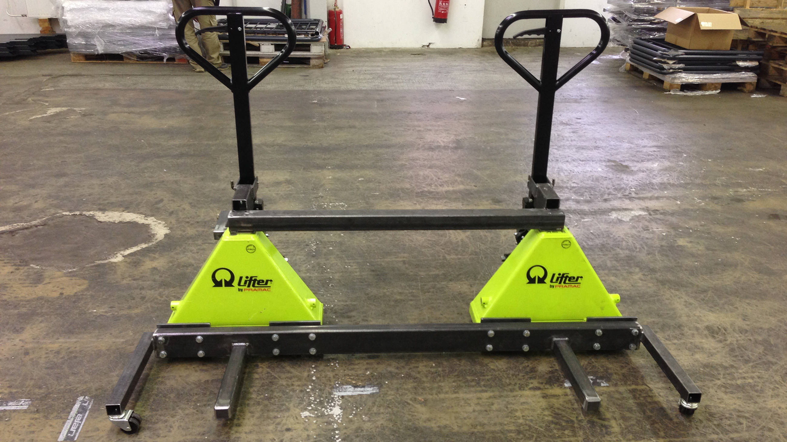 Transflex Tribünensyteme Transport by pallet truck - Transflex ...